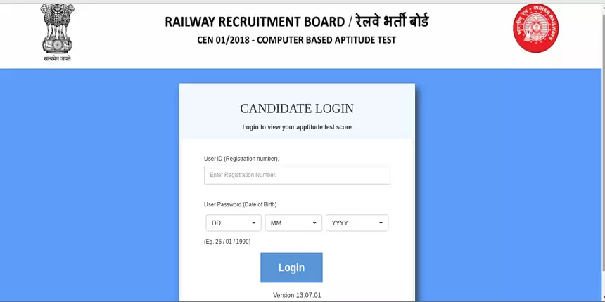 RRB ALP result & scorecard 2018 released for CBAT