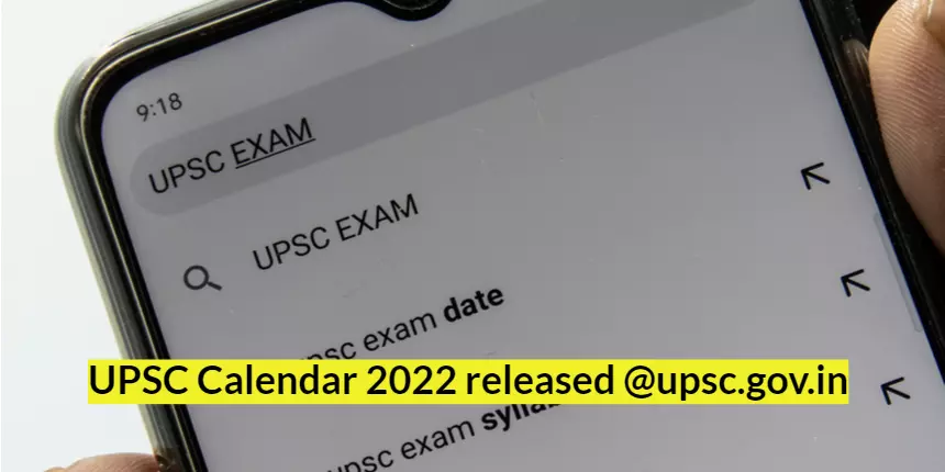 UPSC 2022 Calendar released @upsc.gov.in; Check dates for all important ...
