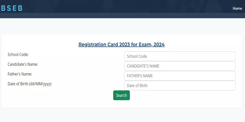 BSEB Bihar Board Class 10th dummy registration card out for 2024 exam