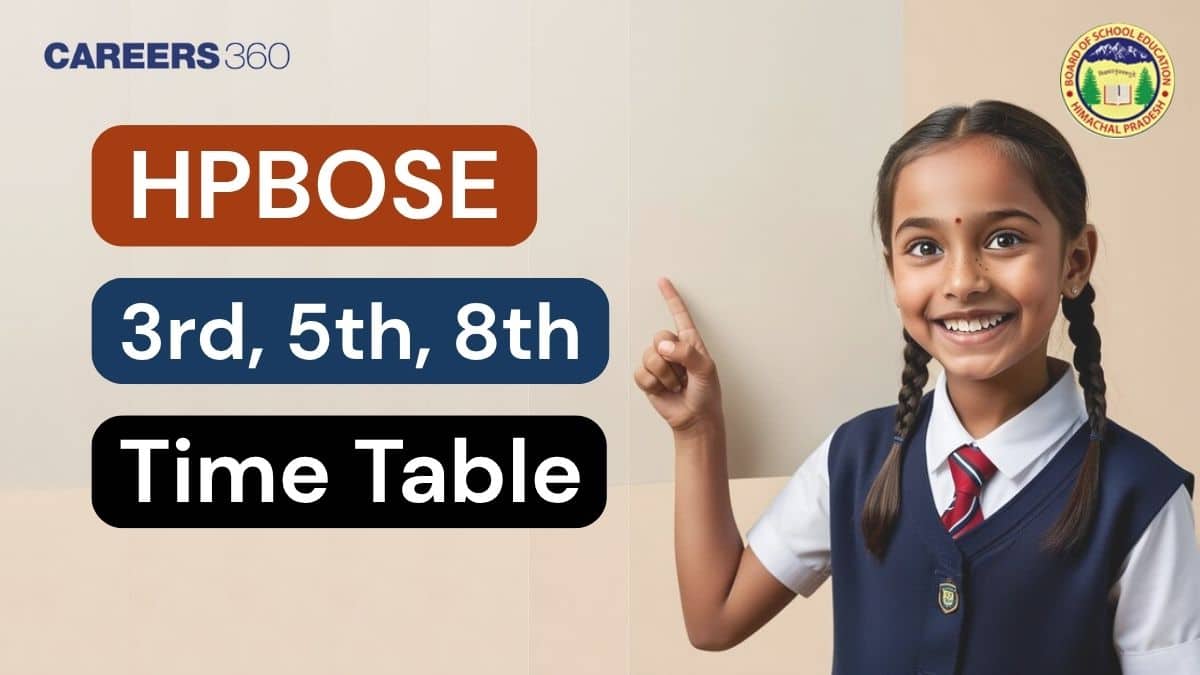 HPBOSE 3rd, 5th, 8th Exam Time Table 2025-26 Out - Check Full Schedule Here