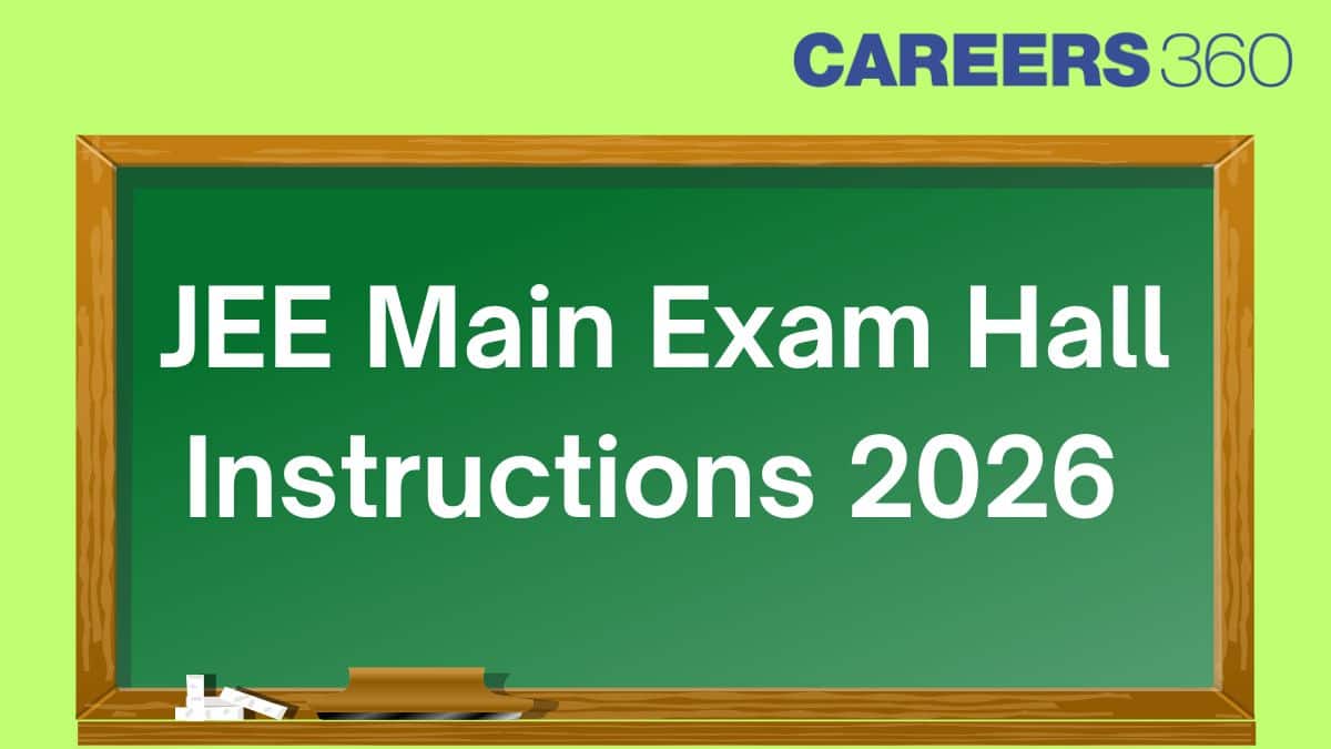 JEE Main Exam Hall Instructions 2026 (Released) - Must Know Points