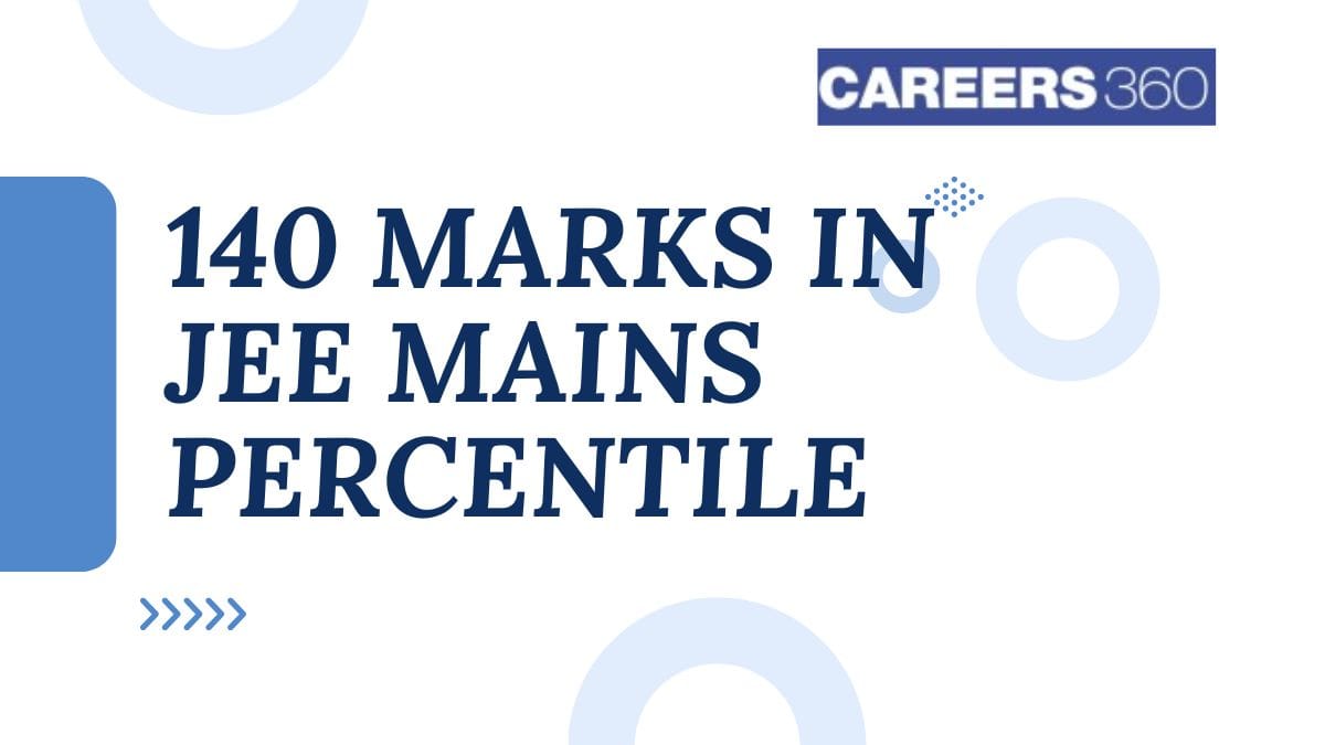 140 Marks in JEE Mains percentile 2026 - Check Your Expected Rank