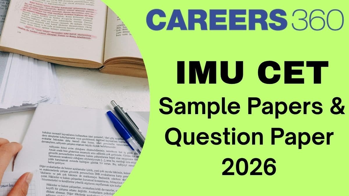 IMU CET Sample Papers & Question Paper 2026 - Download PDFs here