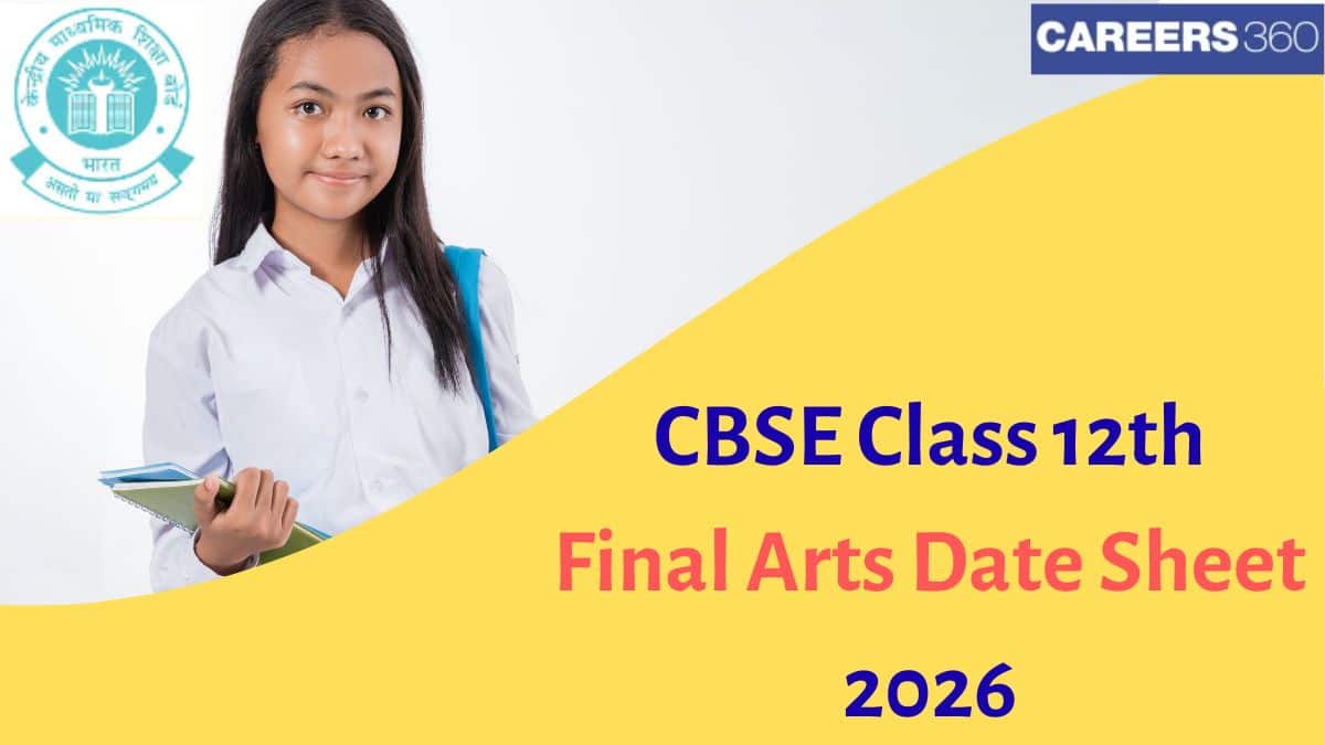 Final Date Sheet Class 12 2026 CBSE Board Arts Out - PDF Download @cbse ...
