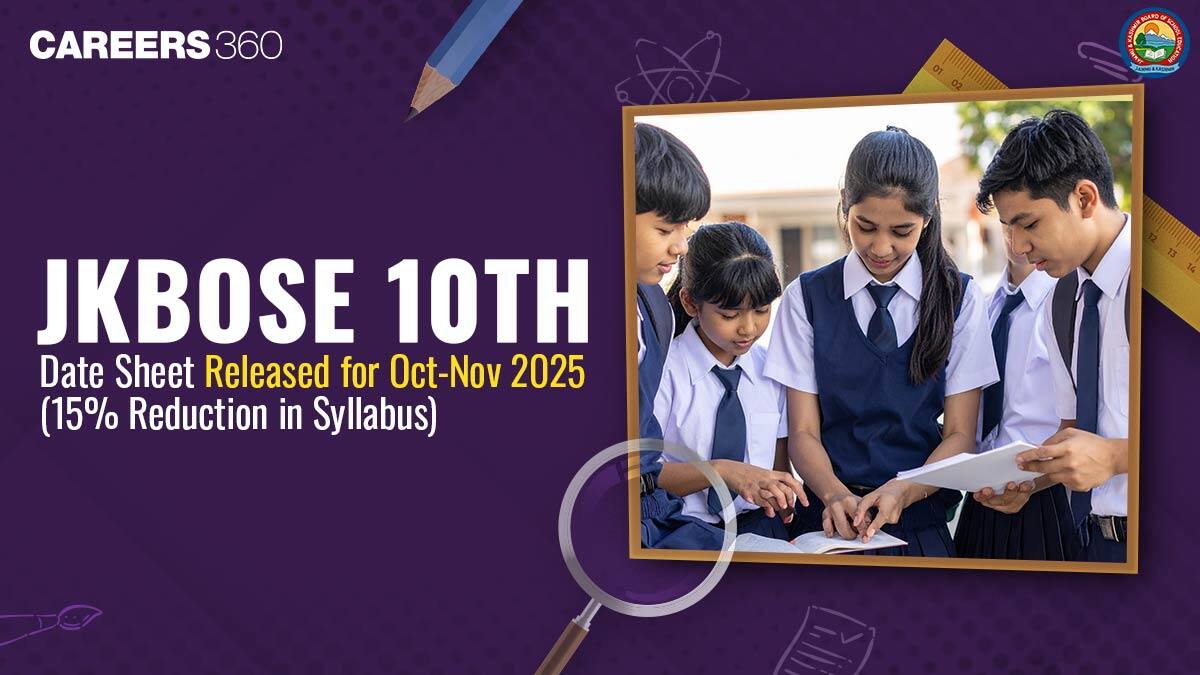 JKBOSE 10th Date Sheet 2025 Revised - Exam from Nov 6 to 27, 15% ...