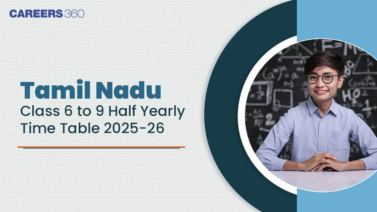 Tamil Nadu Class 6 to 9 Half Yearly Time Table 2025-26 Out; Check ...