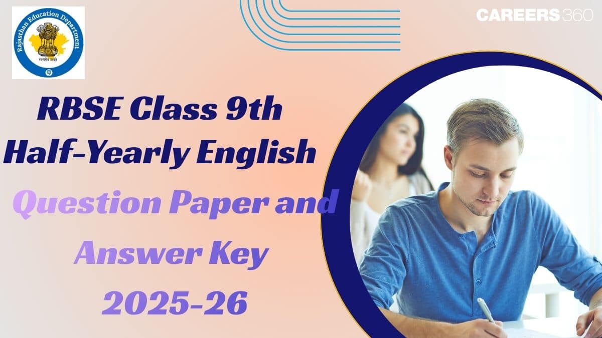 RBSE Class 9 English Half Yearly Question Paper 2025-26: Download ...