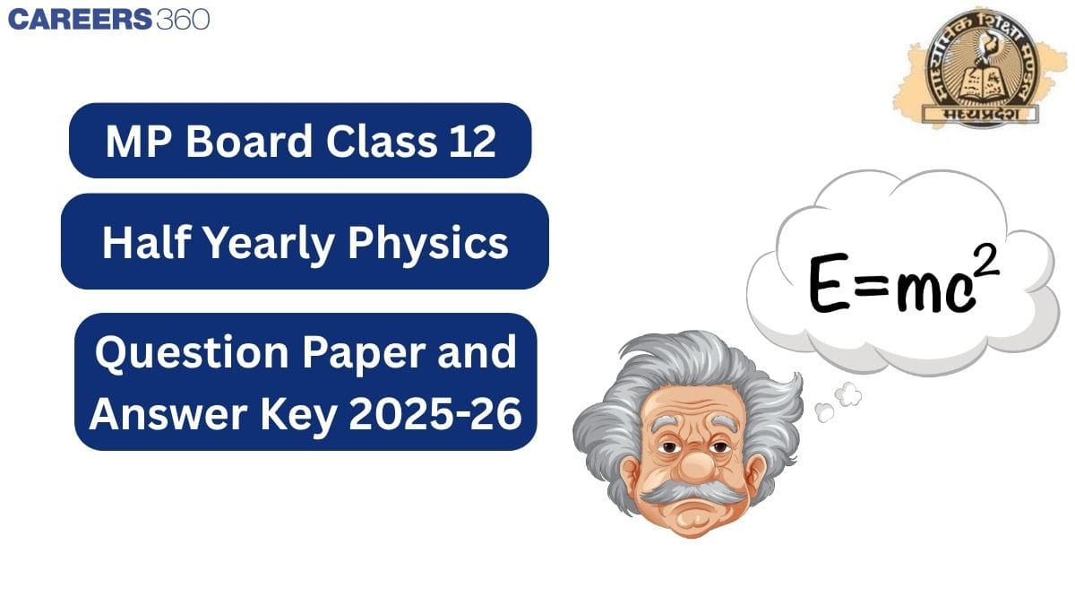 MP Board Class 12 Half Yearly Physics Question Paper 2025-26, Answer ...
