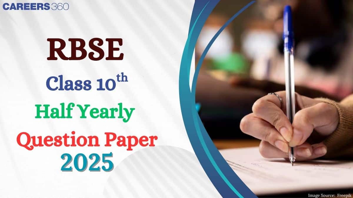RBSE Class 10 Half Yearly Exam Question Paper 2025-26, Answer Key ...