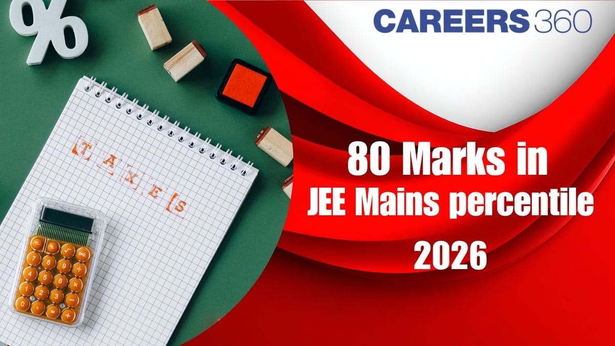 80 Marks in JEE Mains 2026 Percentile - Check Expected Rank and Colleges