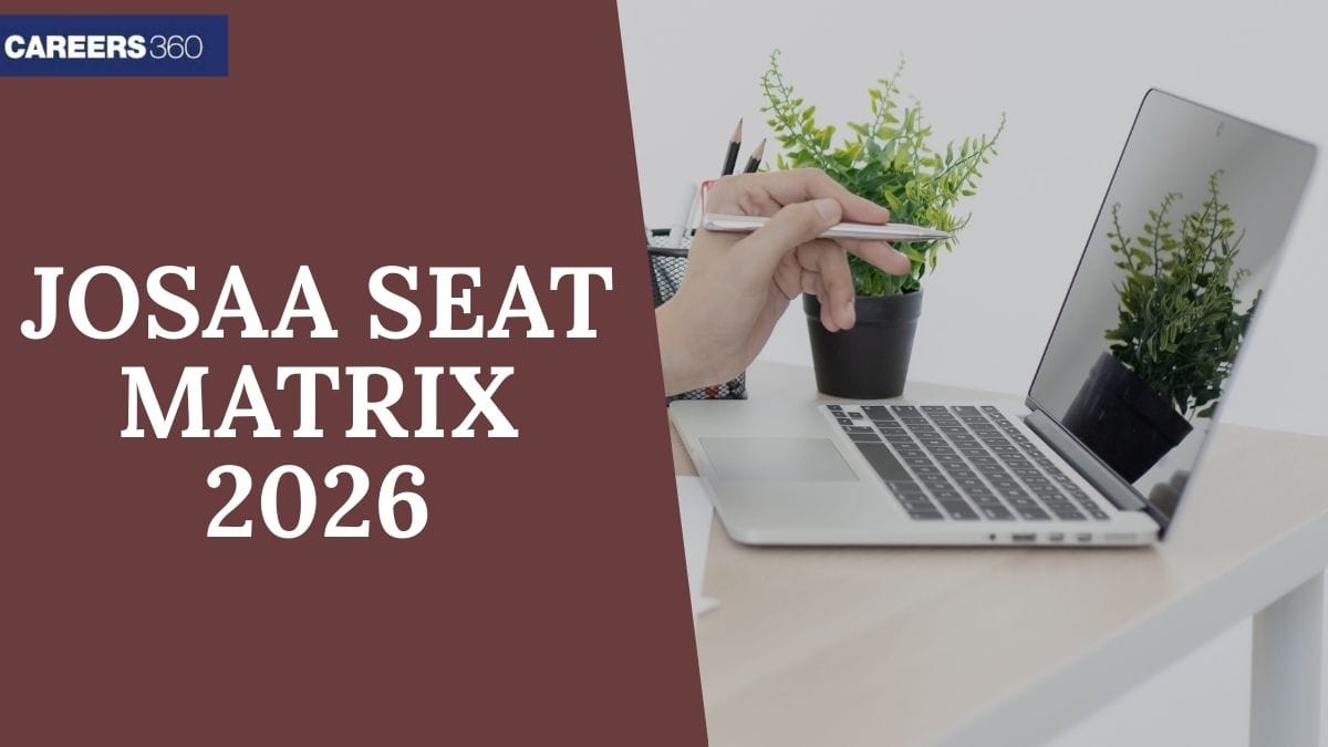 JoSAA Seat Matrix 2026 - Check Total Seats in IIT, NIT, IIIT, GFTI