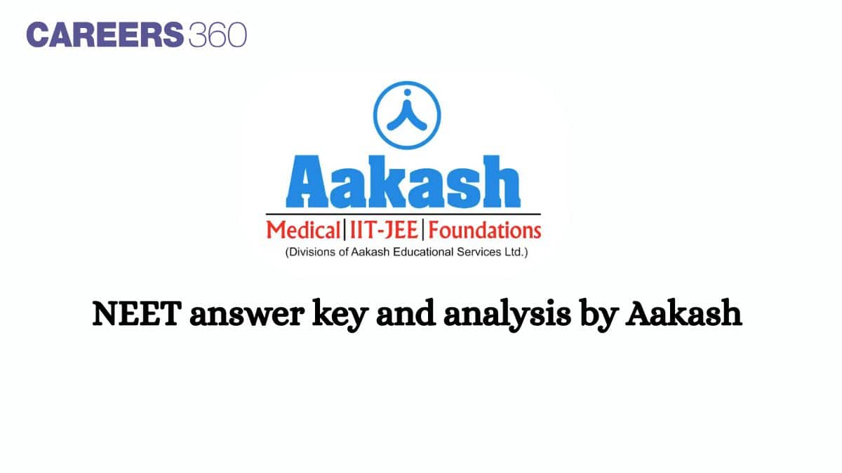 NEET answer key 2025 By Aakash Institute (Out): Download Answer Key For ...