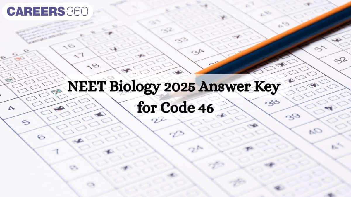 NEET 2025 Biology Answer Key Code 46: Download Biology Answer Key PDF