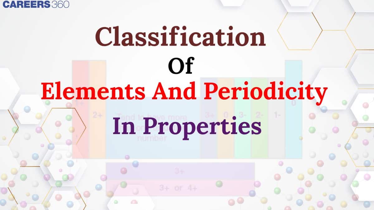Classification of Elements and Periodicity in Properties - Overview ...