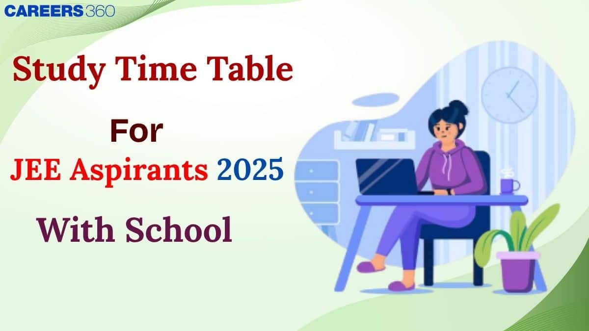 Timetable for JEE Main Aspirants 2026 with School - Time Management Tips
