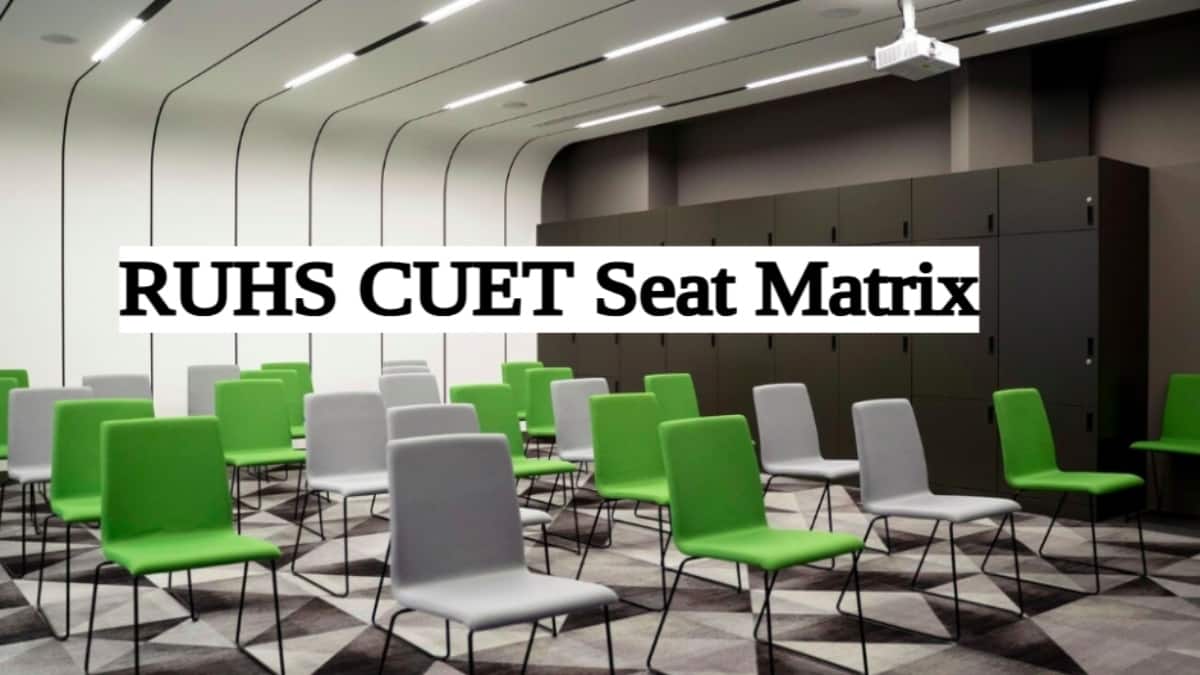 RUHS CUET Seat Matrix 2026: Total Seats for BSc Nursing & Paramedical ...