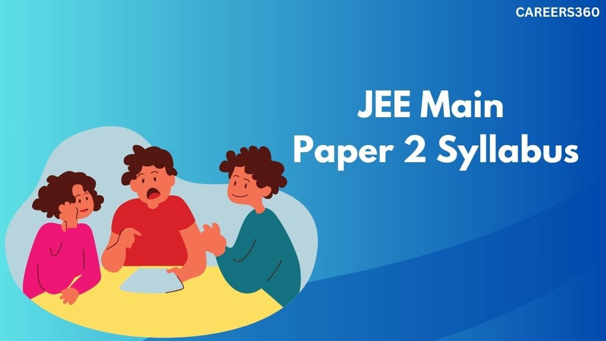 JEE Main Paper 2 Syllabus 2026 By NTA - Download PDF