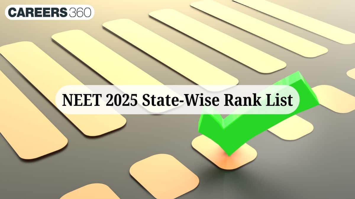 NEET State-wise Rank List 2025 (OUT): Download State Rank List PDF