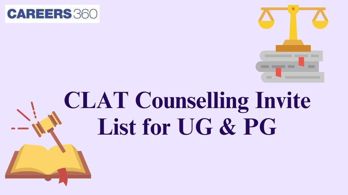 CLAT Counselling Invite List 2026 for UG & PG