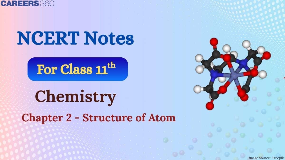 NCERT Class 11 chemistry Chapter 2 Notes Structure of Atom