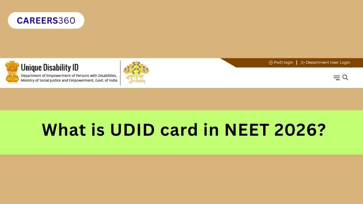 What is UDID Card in NEET 2026?