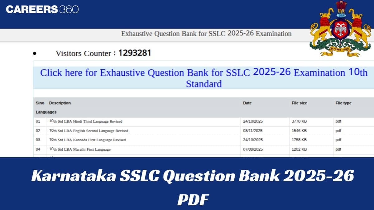 Karnataka SSLC 2025-26 Question Bank Download PDF (All Subjects)