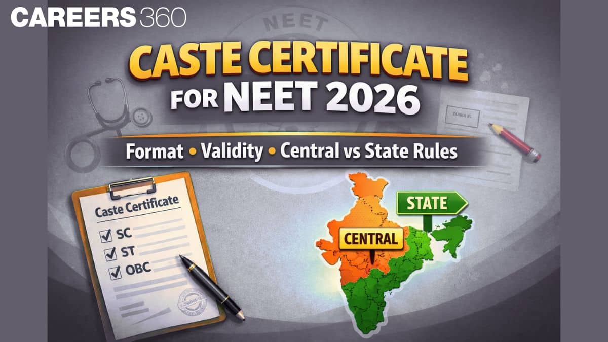 Caste Certificate for NEET 2026: Format & Validity