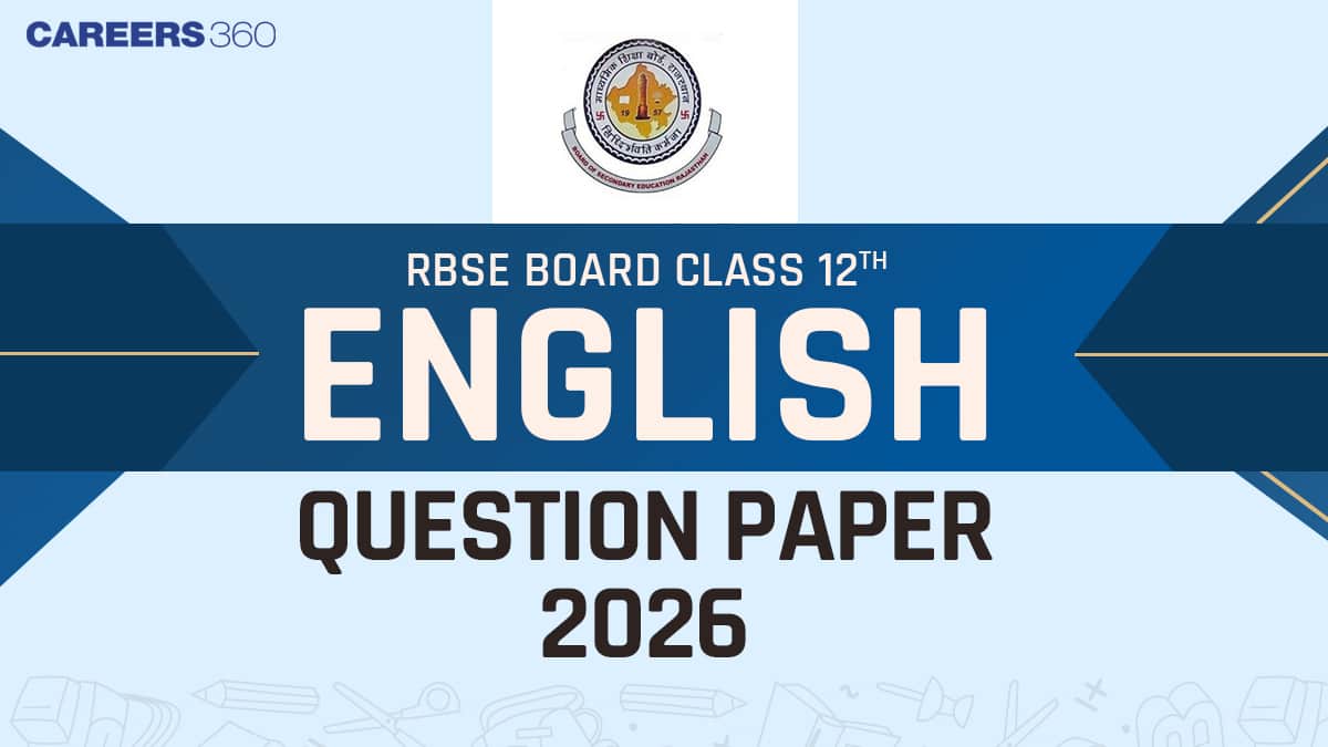 Rajasthan Board Class 12 English Question Paper 2026 PDF Download (Feb 13)