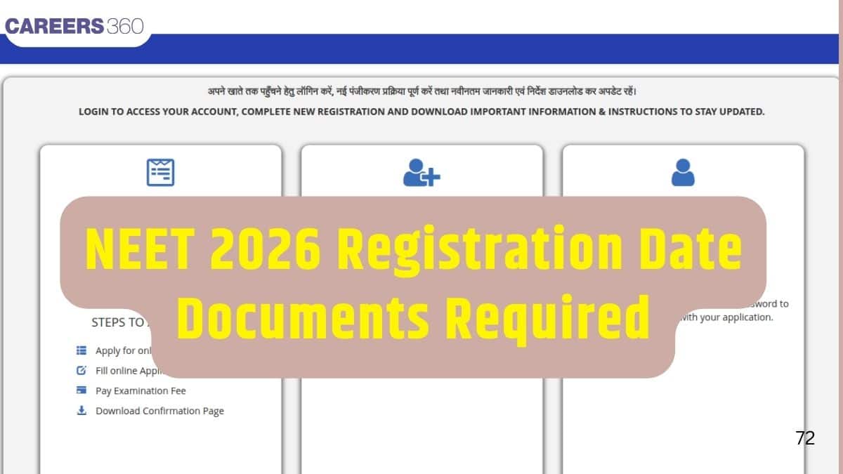 NEET 2026 Registration Date Documents Required