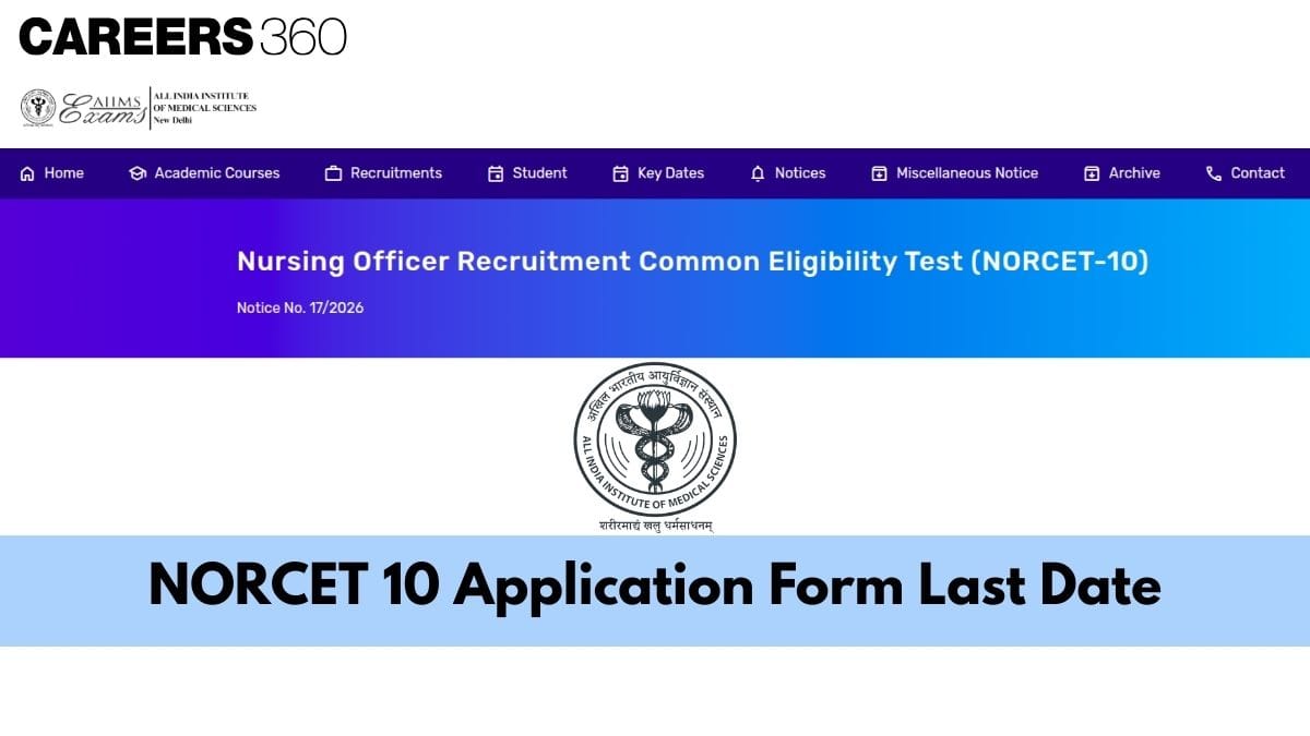 NORCET 10 Application Form Last Date (Closed)