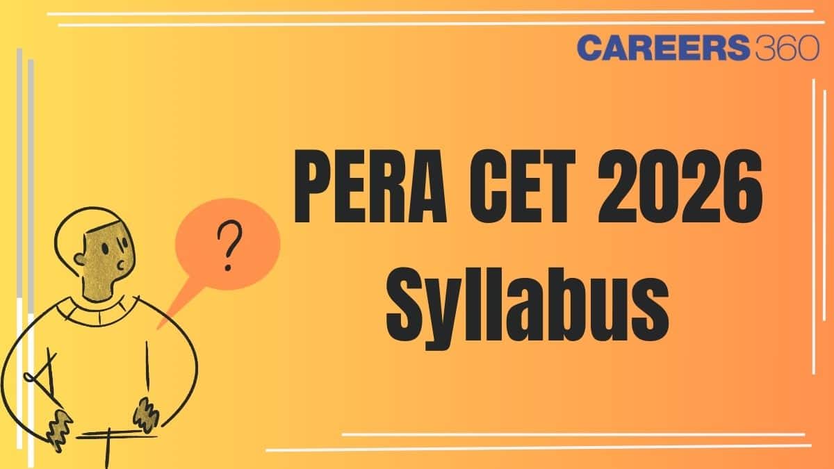 PERA CET 2026 Syllabus: Download Subject Wise Syllabus PDF