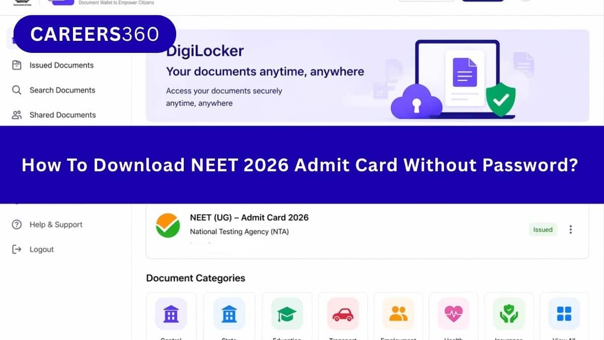 How to Download NEET 2026 Admit Card Without Password? Step By Step Details