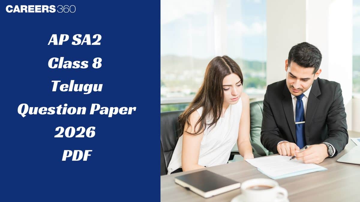 AP SA2 Class 8 Telugu Question Paper 2026 PDF, Download Answer Key ...