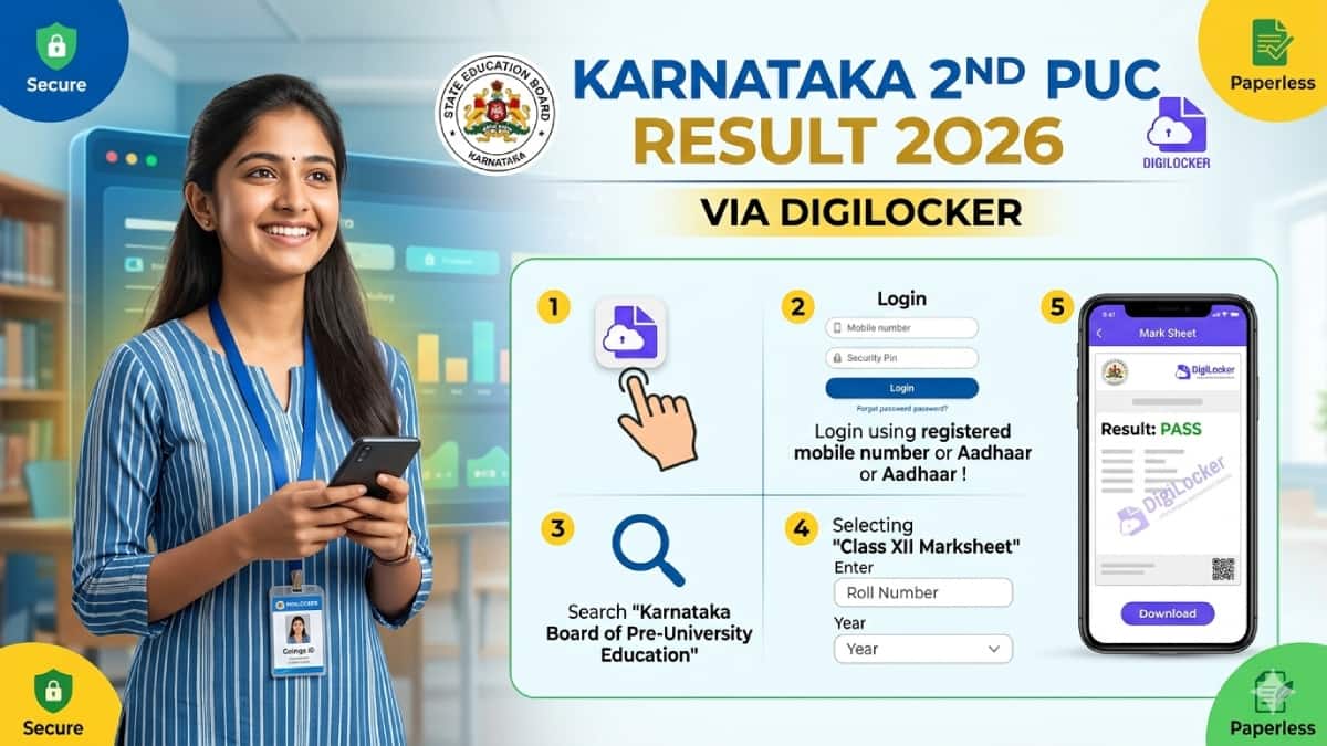 DigiLocker 2nd PUC Result 2026 Link Out, Download Class 12 Marksheet