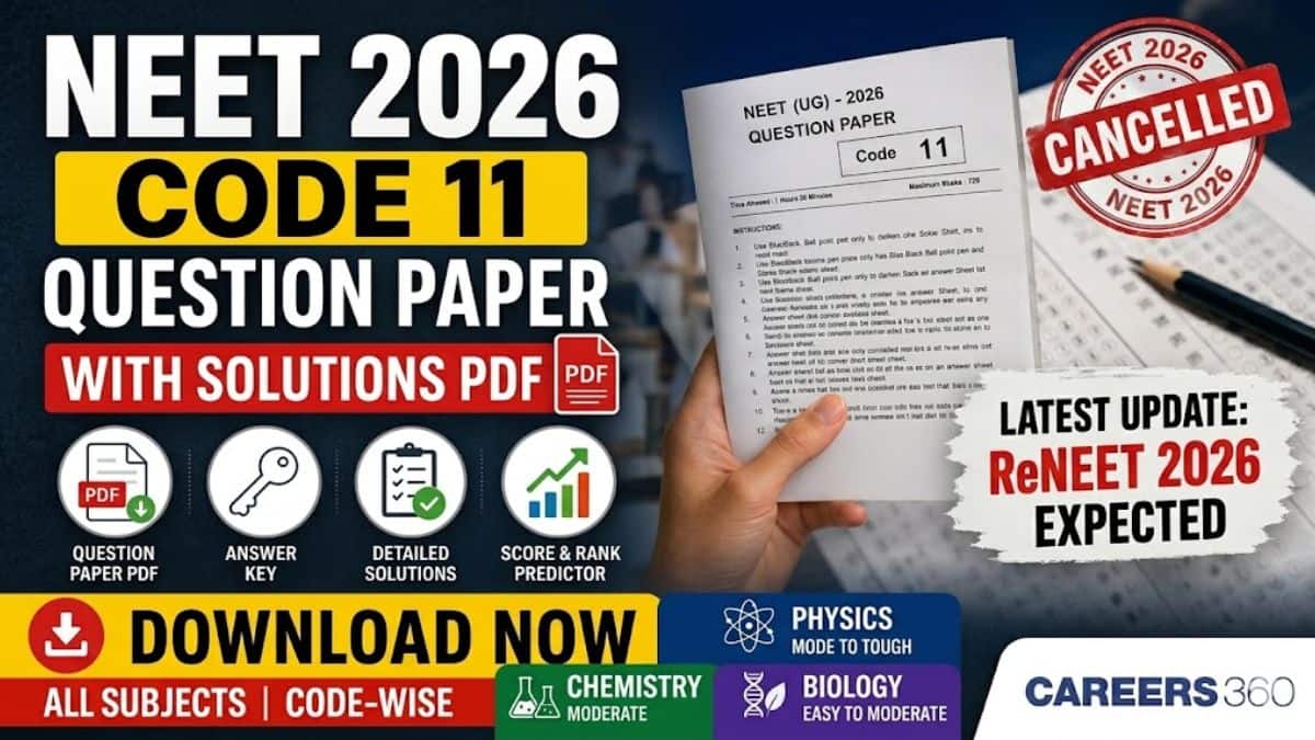 NEET 2026 Code 11 Question Paper With Solutions PDF OUT – Download Link ...