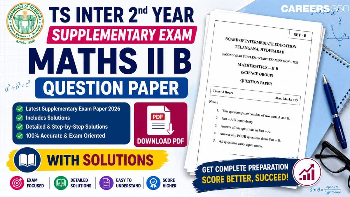 TS Inter 2nd Year Maths II B Supplementary Question Paper 2026 (16 May ...