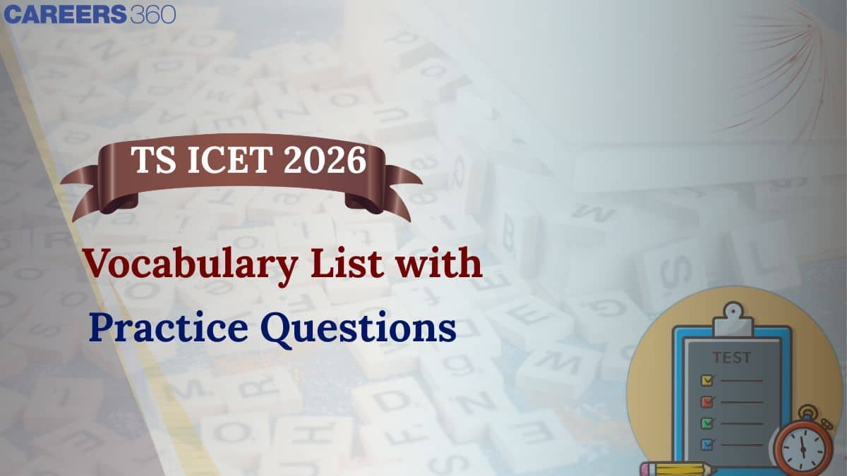 TS ICET 2026 Vocabulary List PDF, Important Words, Synonyms, Antonyms ...