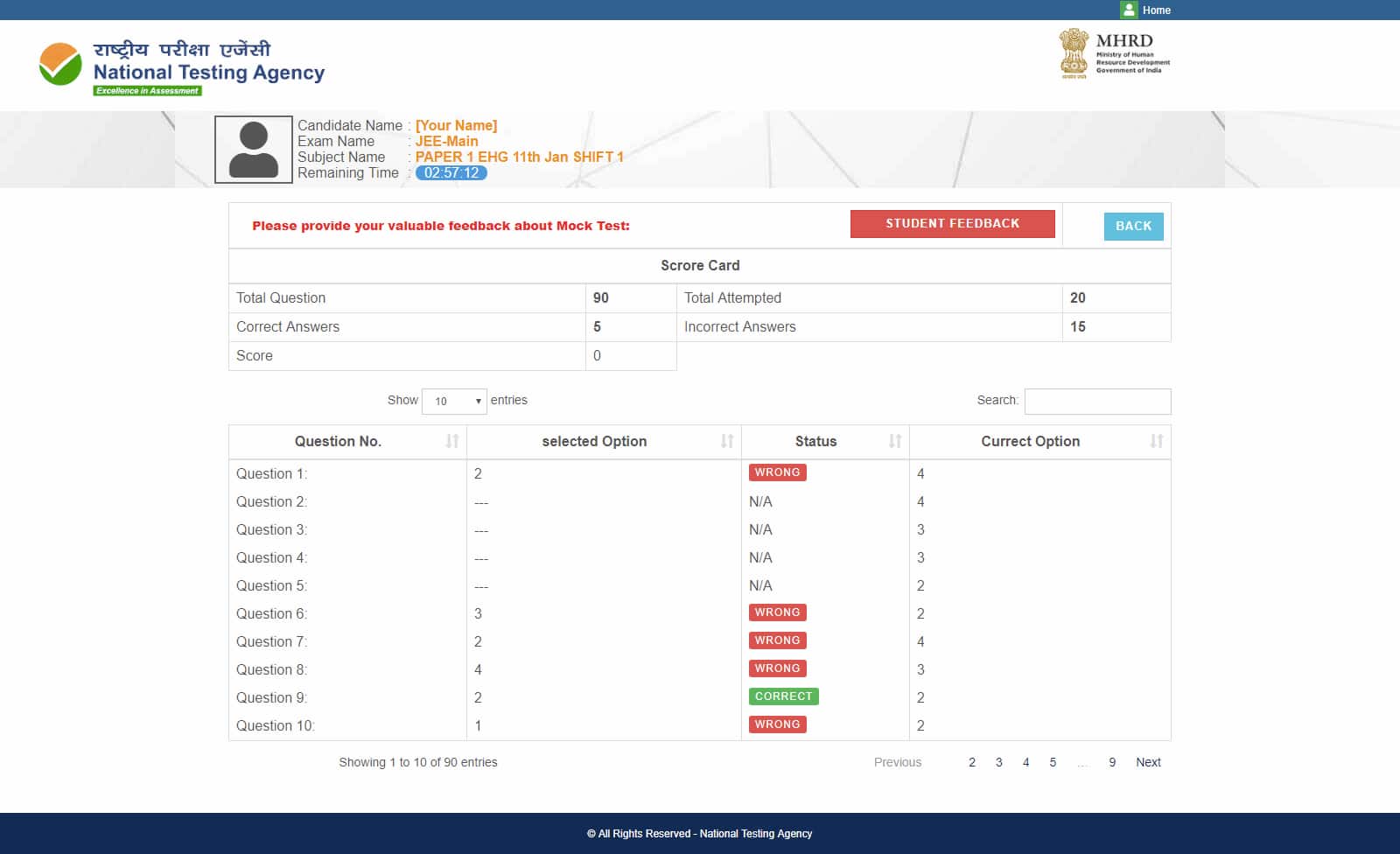 JEE Main Mock Test 2021 (Released) -Test Yourself With Free Online JEE ...