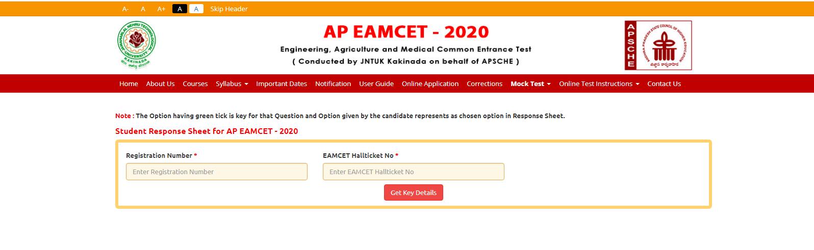 AP EAMCET Answer Key 2021, 2020, 2019 - Download Question Papers, Raise ...