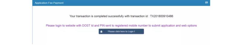 DOST Admission 2021 - Special Phase Registration (Open), Seat Allotment