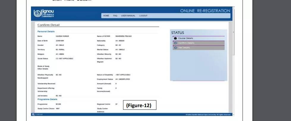 IGNOU Re-registration 2023, Form, July (Out): Apply Online, Status, Fee ...