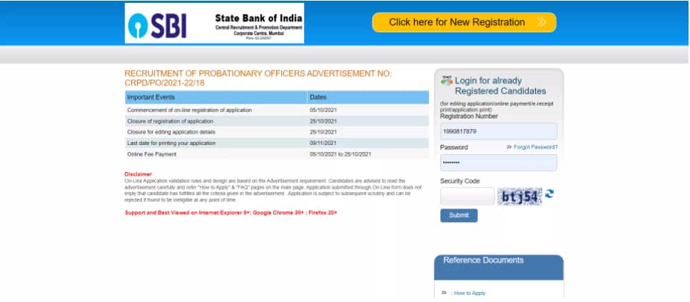 SBI PO Application Form 2022 (Closed) - Dates, How to Fill, Fees ...