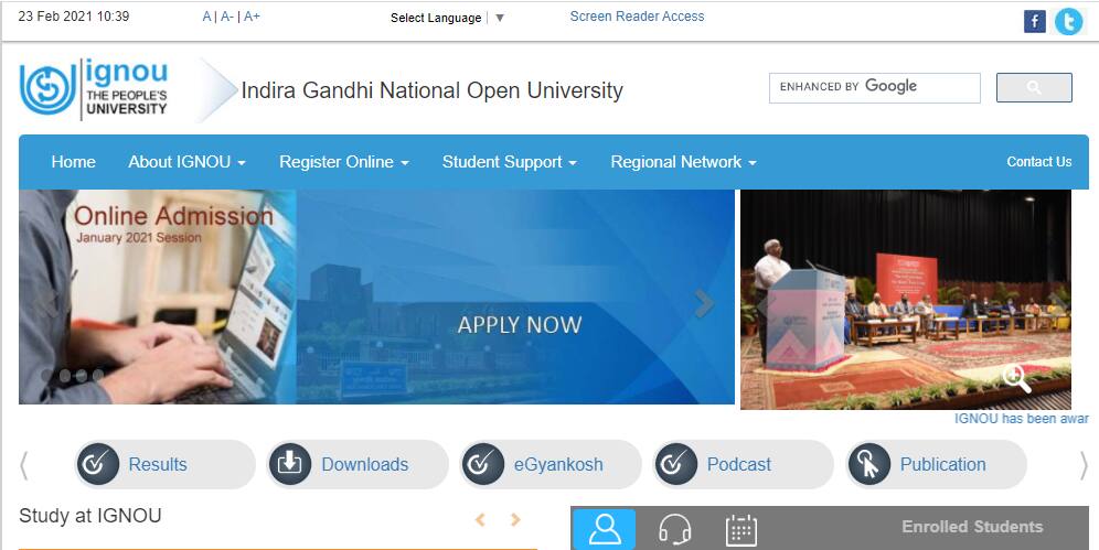 IGNOU Examination Form 2021 (Extended): June and December Term End ...