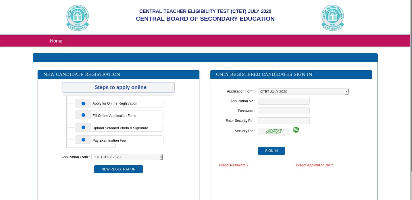CTET Application Form 2021 - Dates, Fees, Eligibility, Steps to Apply ...