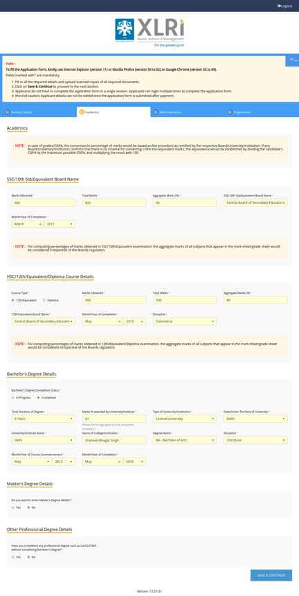 How to fill XAT 2022 Application Form - Step by Step Guide