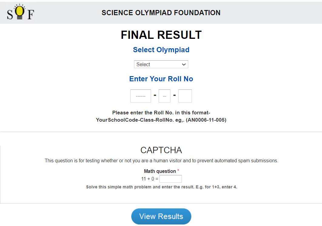 NSO Result 2021-22 - SOF NSO Result for Level 1 Here