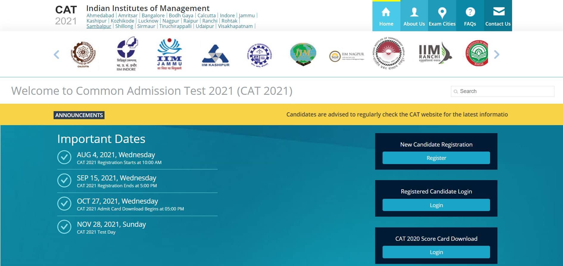 MBA Entrance Exams 2021-22 in India: Exam Dates, Registration Process ...