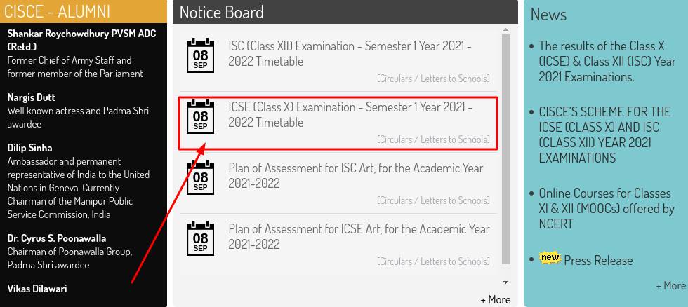 ICSE Time Table 2022 Term 2 (Released) - Check ICSE Board 10th New Exam ...