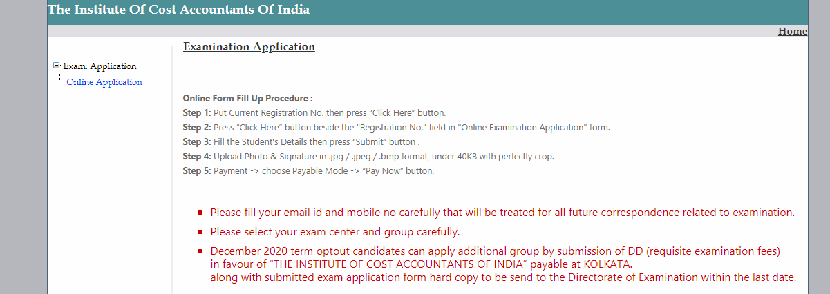 CMA Foundation Exam Form June 2023 (Extended) - Steps to Apply Online ...