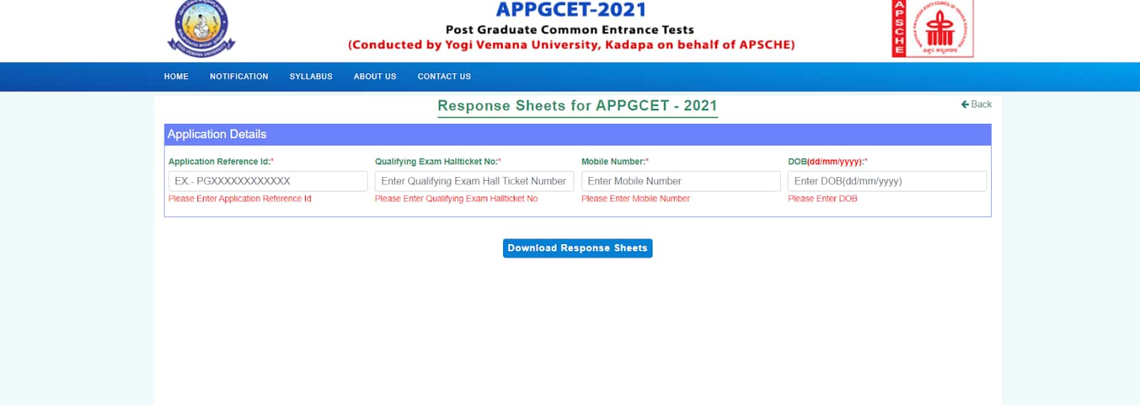 AP PGCET Answer Key 2022 (Released): Response Sheets, Download PDF Here